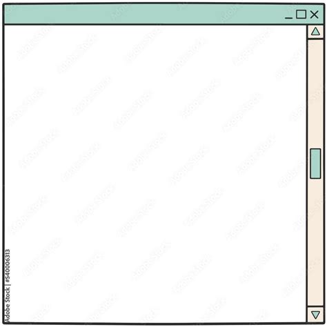 Cute Pastel Web Browser Mockup Frame Stock Illustration Adobe Stock