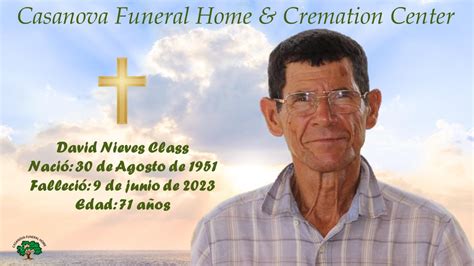 David Nieves Class Casanova Funeral Home