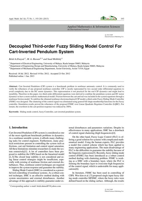 Solution 2013 152 Decoupled Third Order Fuzzy Sliding Model Control