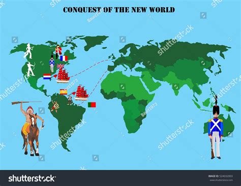 Historical Illustration How Conquest America Took Stock Vector Royalty