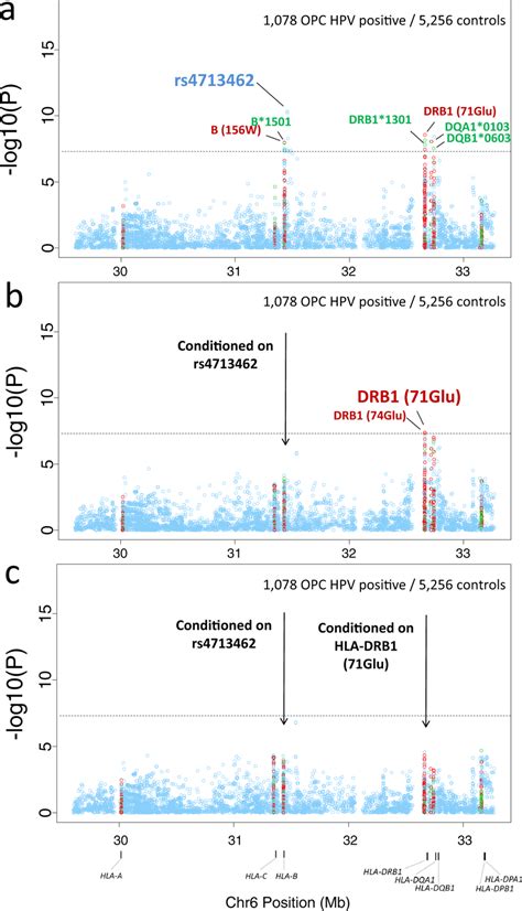 Plots Of Stepwise Conditional Association In The Mhc Region For