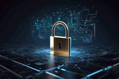 Premium Photo Cybersecurity And Privacy Concepts To Protect Data Lock Icon And Internet