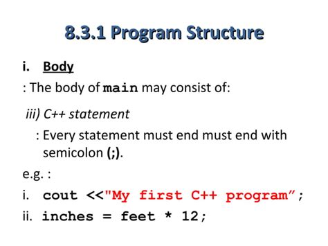 83 Program Structure 1 Hour Ppt