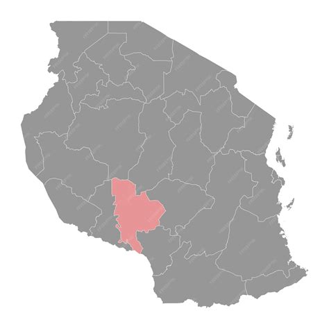 Premium Vector Mbeya Region Map Administrative Division Of Tanzania