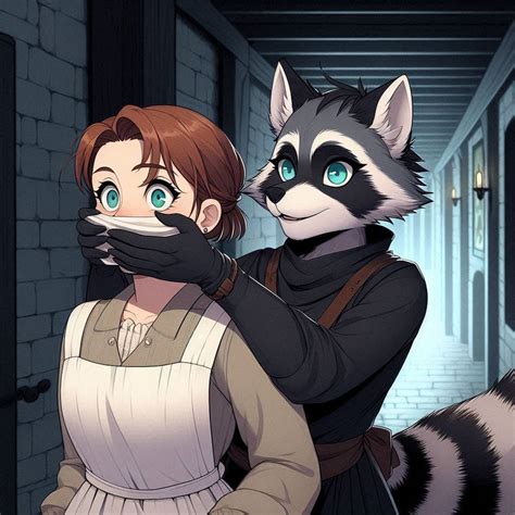 Raccoon Girl Burglar Chloroforms A Maid By Monstergirlasmr On Deviantart