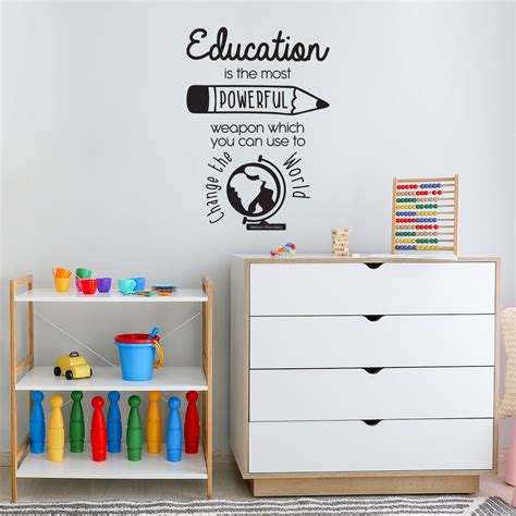 Vinyl Wall Art Decal Class Rules Cute Educational Back To School