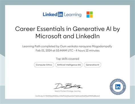 oum venkata narayana goud mogadampally on linkedin certificate of
