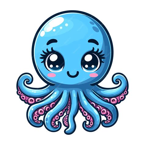 Premium Vector Cute Octopus Cartoon Vector