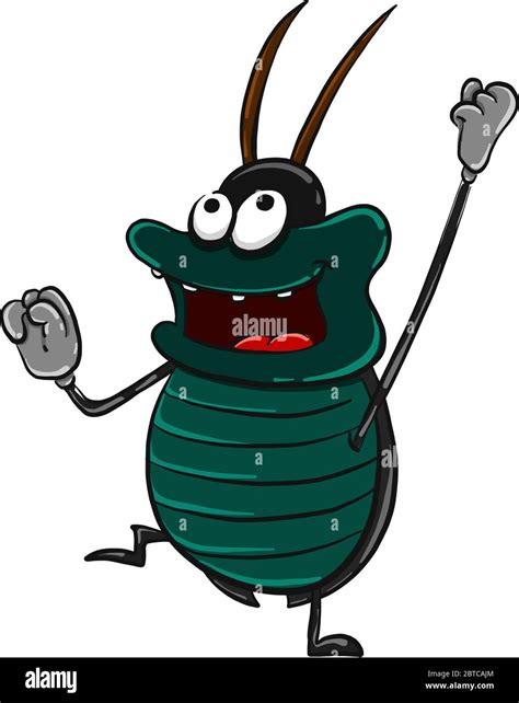 Funny Cockroach Illustration Vector On White Background Stock Vector Image And Art Alamy