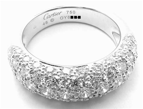 Cartier Etincelle De Cartier Diamond White Gold Band Ring For Sale At