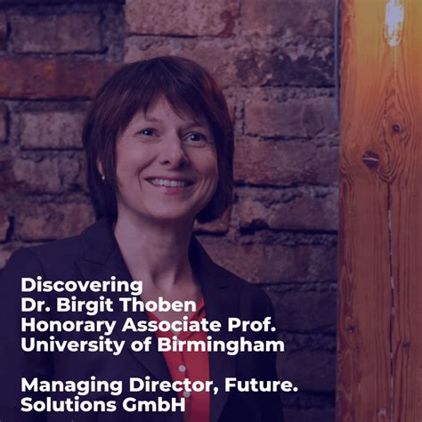 Hyacademy Eu Project On Linkedin 👏 Discovering Dr Dr Birgit Thoben