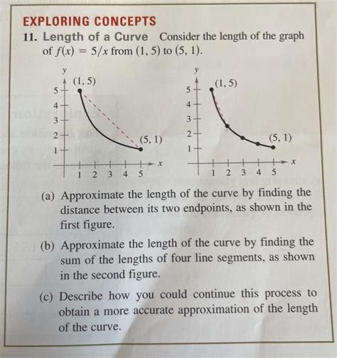 solved exploring concepts 11 length of a curve consider the