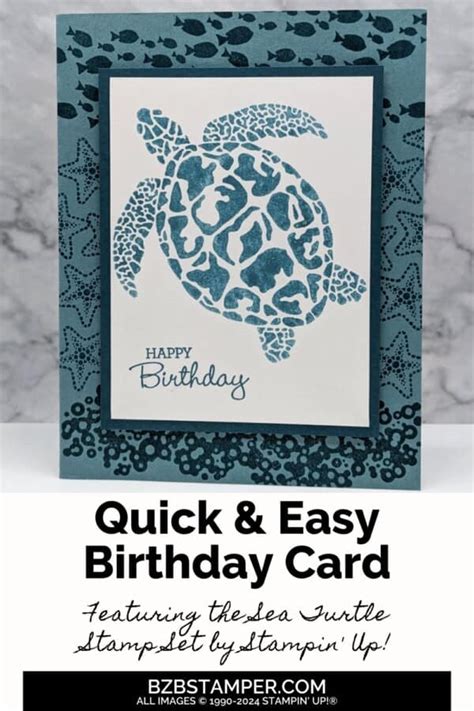 Celebrating Birthdays With The Sea Turtle Stamp Set Barb Brimhall
