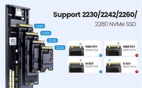 Orico Dual M 2 Nvme Ssd Enclosure Usb C To M2 Adapter For M Key Pcie 2230 2242 2260 2280 M 2