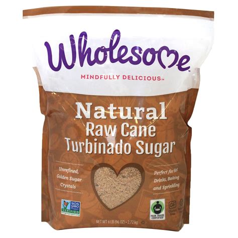 Wholesome Sweeteners Natural Raw Cane Turbinado Sugar 6 Lbs 774096