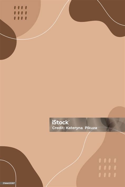 베이지 색 커피 색상의 반점과 선이 있는 추상적인 배경 평면 벡터 그림입니다 0명에 대한 스톡 벡터 아트 및 기타 이미지 0명 공기 역학 깨끗한 Istock