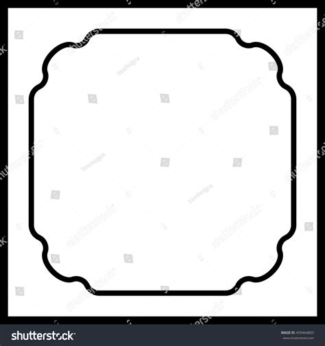 Frame Border Square Beautiful Vector Vintage Stock Vector Royalty Free