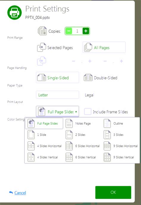 Print Powerpoint Documents Multiple Slides Per Page