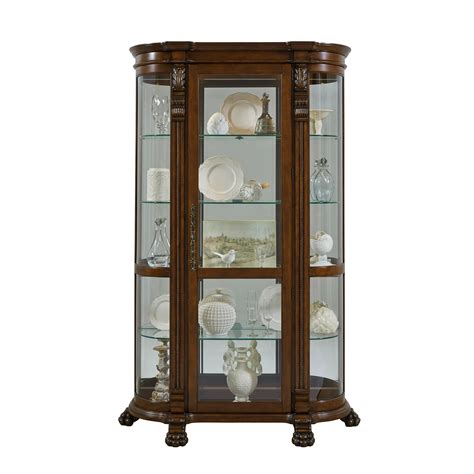 Pulaski Furniture Curios 102003 Traditional Curved Living Room End