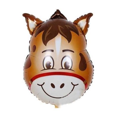 Balão Metalizado Cabeça De Cavalinho 18 Polegadas Extra Festas