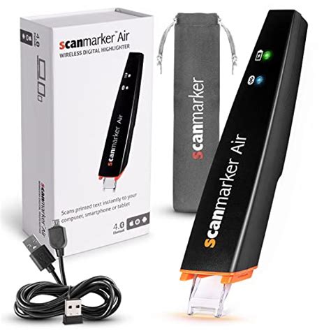 Scanmarker Air Pen Scanner - OCR Digital Highlighter and Reading Pen - Wireless (Black ...