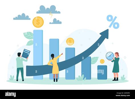 Impact Of Inflation On Decline In Income Vector Illustration Cartoon