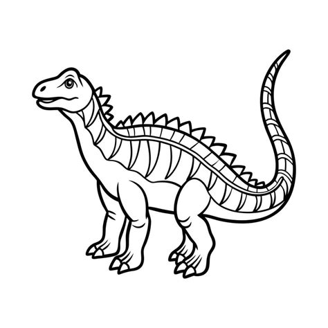 Dinosaur Line Art Illustration 47975279 Vector Art At Vecteezy