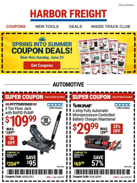 Harbor Freight Summer Coupons And Deals Have Arrived Milled
