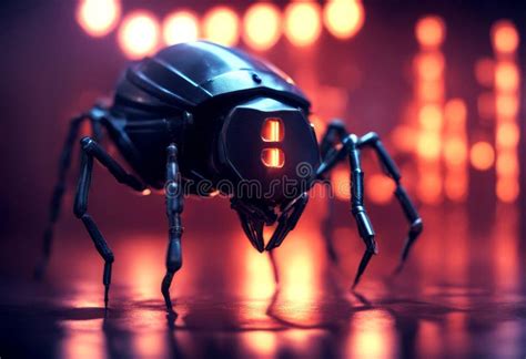 Warning D Security Bug Icon Rendering Cyber Illustration Three Dimensional Report Caution