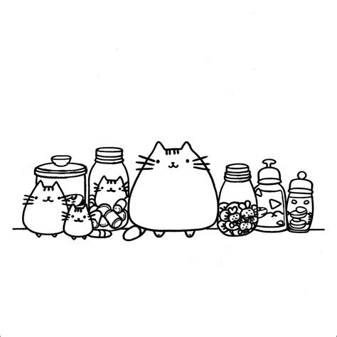 Unicorn Pusheen Cat Coloring Pages Pusheen Coloring Page