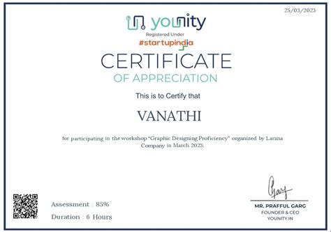 M Vanathi On Linkedin Hey Connections Here Is My Certificate On Attending Workshop On