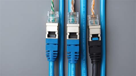 Close Up Of An Ethernet Cable Demonstrating Connectivity And Technology Premium Ai Generated Image