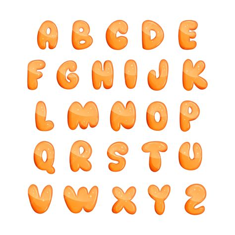 Bubble Font Alphabet
