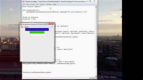 Python E Tkinter Basi Redbaron85 Tkinter 05 Creare Delle