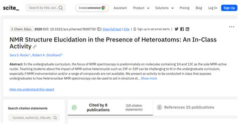 nmr structure elucidation in the presence of heteroatoms an in class