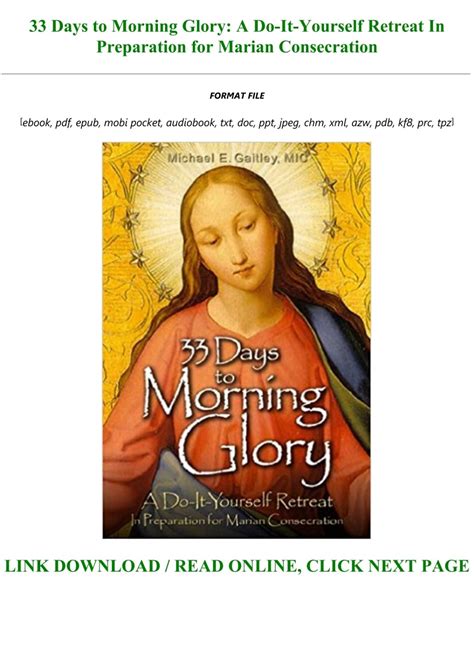33 Days To Morning Glory