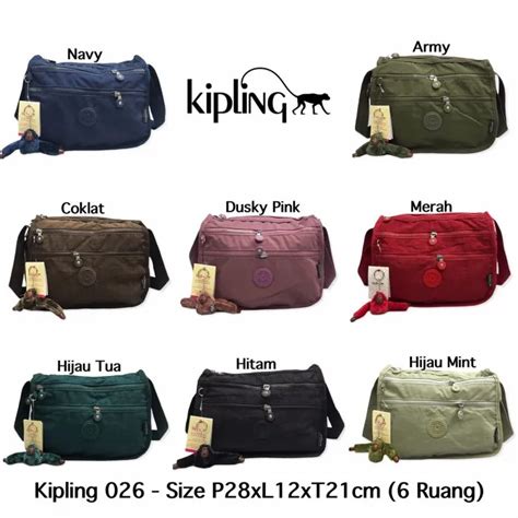 Terbaru Tas Viral Tas Kipling Selempang Wanita Kp 026 Bahan Parasut Banyak Ruang Besar Navy