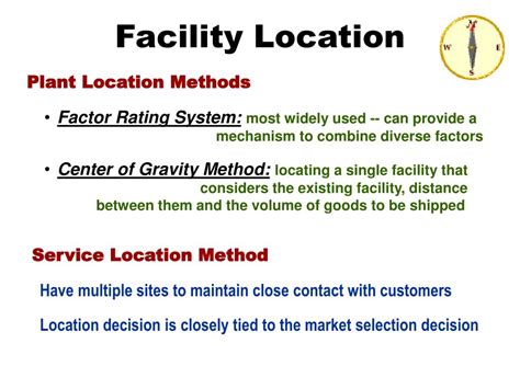 Ppt Facility Location Powerpoint Presentation Free Download Id823506
