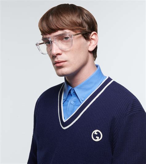 Aviator Glasses In White Gucci Mytheresa