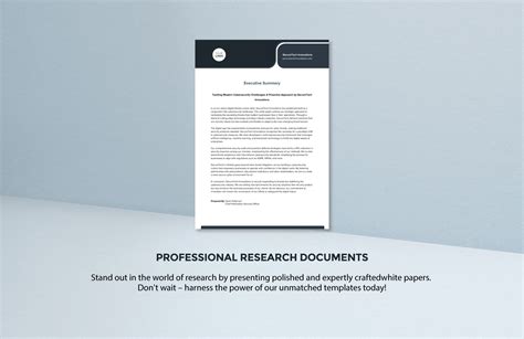 Executive Summary White Paper Template Download In Word