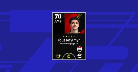 Estatisticas De Youssef Amyn En Efootball