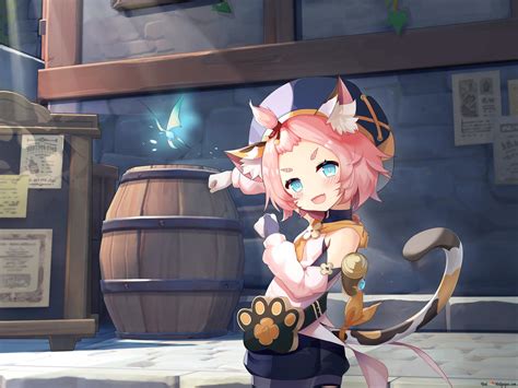 Diona Genshin Impact Online Video Game K Wallpaper Download