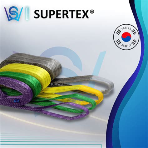 Supertex Heavy Duty Prolift Webbing Sling Belt 3 Ton Korea Sumwu