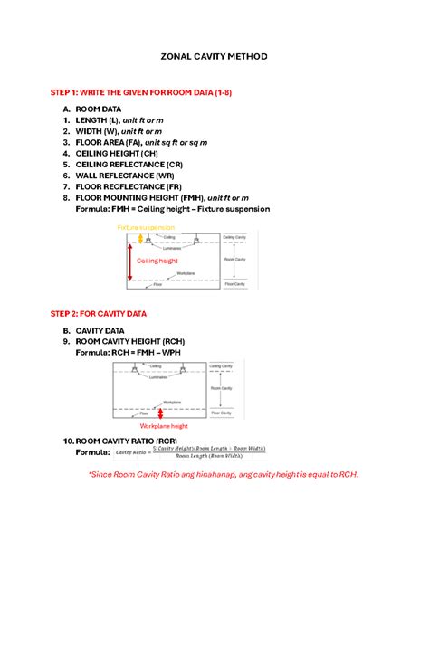 Zonal Cavity Method Step By Step Zonal Cavity Method Step 1 Write
