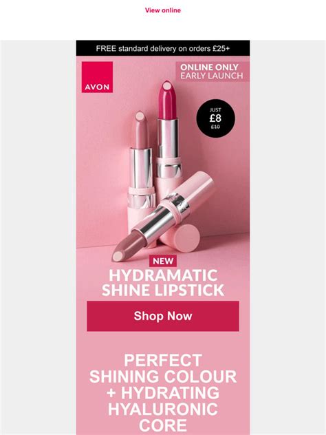 Avon Introducing New Hydramatic Shine Lipstick 💄 Milled