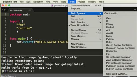 Docker Based Build Systems Packages Package Control