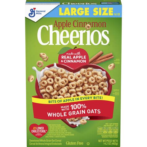 Apple Cinnamon Cheerios™ Gluten Free Cereal Box Large Size 142 Oz