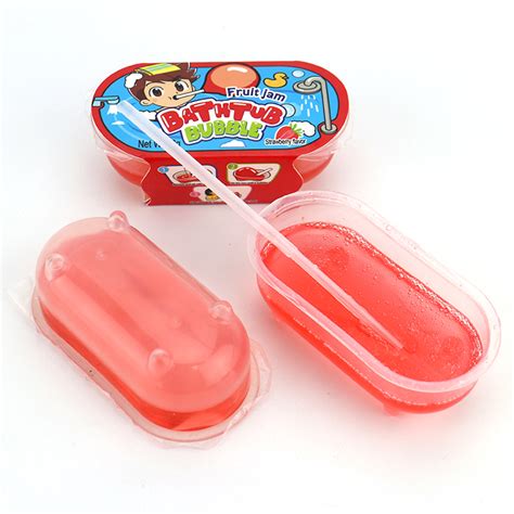 Supply Diy Playing Blow Bubble Candy Bathtub Shape Fruity Liquid Syrup Bubble Jam Candy Ch E303