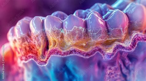 Artistic Cross Section Of Tooth Structure Laboratory Scientific