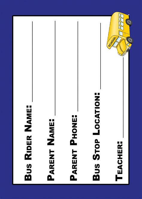 How To Make A Bus Pass For Students At Raymond Eudy Blog